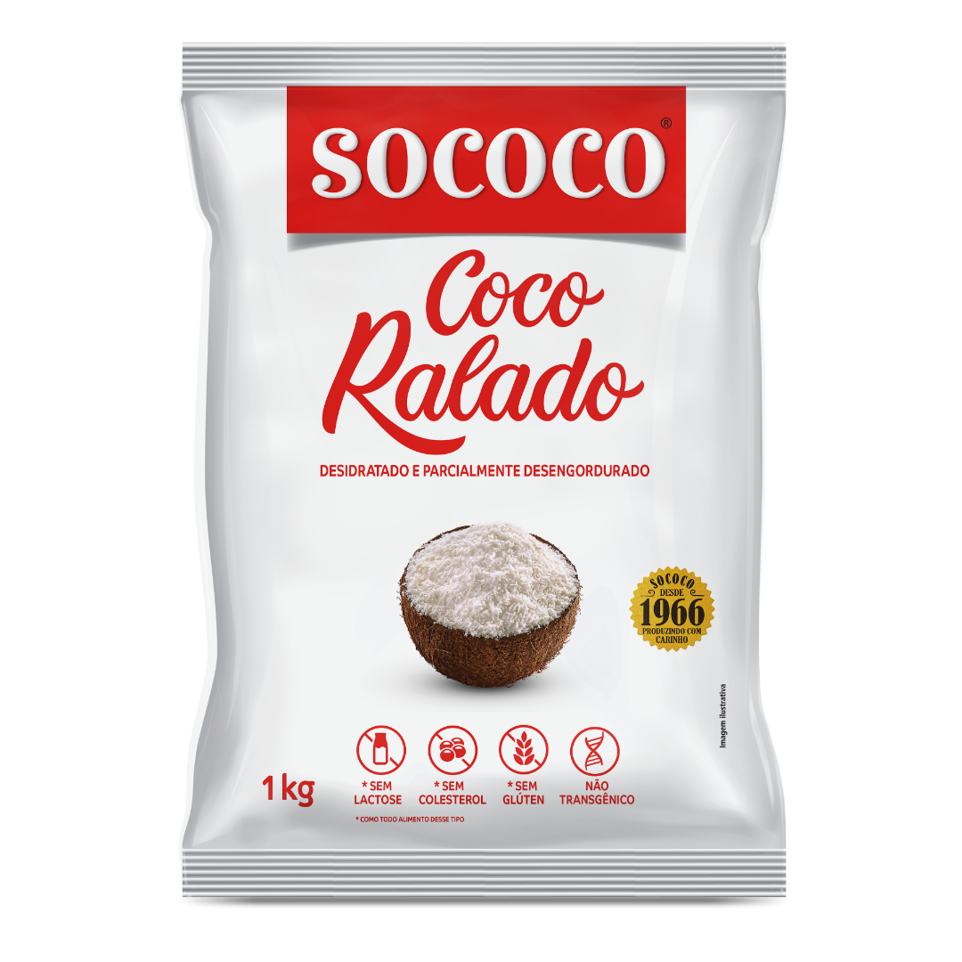 Coco Ralado - Sococo 1kg - Natuk